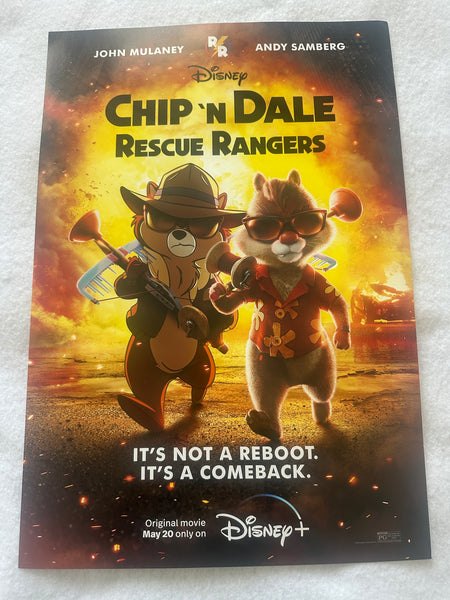 CHIP 'N DALE RESCUE RANGERS - 13"x19" Original Promo TV Movie Poster ...