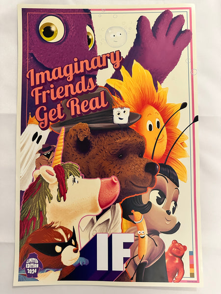 IF - 11"x17" Original Movie Poster MINT 2024 Ryan Reynolds Limited ...