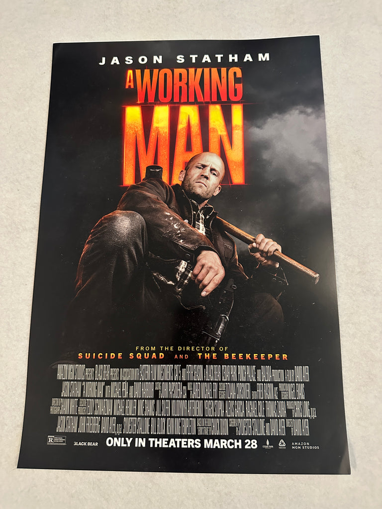 A WORKING MAN - 11.5"x17" Original Promo Movie Poster 2025 MINT Jason ...