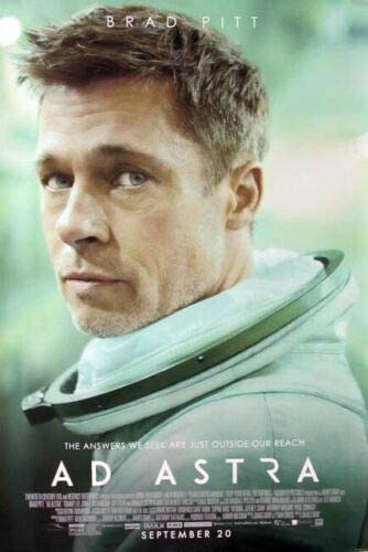 AD ASTRA 13"x19" Original Promo Movie Poster 2019 Brad Pitt Tommy Lee ...