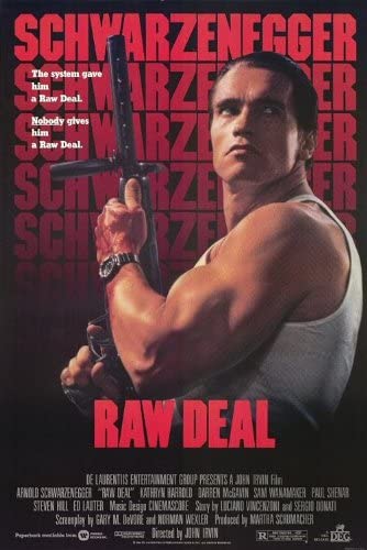 RAW DEAL - 27"X41" Original Movie Poster One Sheet Rolled 1986 ARNOLD ...
