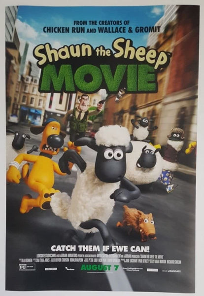SHAUN THE SHEEP 27"x40" Original Movie Poster One Sheet SDCC 2015 Comic ...