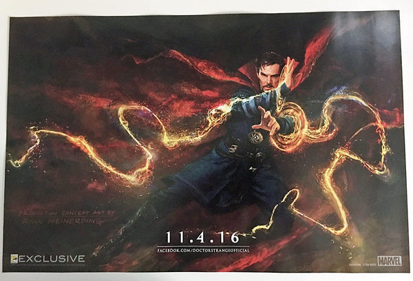 MARVEL'S DOCTOR STRANGE 13"x20" Original Promo Movie Poster SDCC 2016 ...