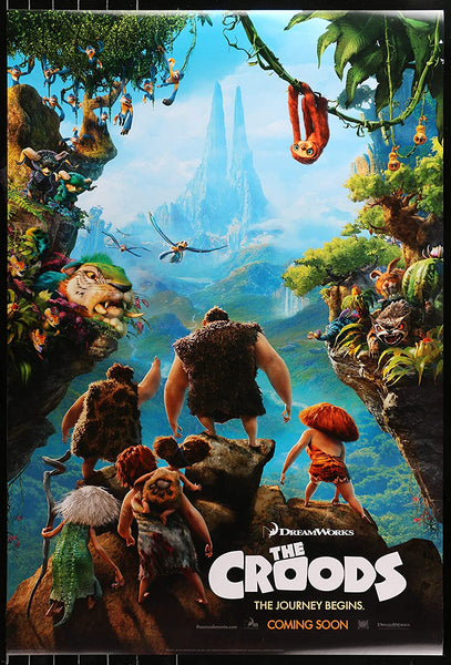 THE CROODS - 27"X40" D/S Original Movie Poster One Sheet 2013 Nicolas ...