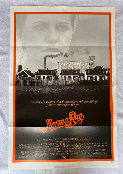 NORMA RAE - 27"x41" Original Movie Poster One Sheet 1979 Sally Field ...