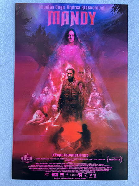 MANDY - 11"x17" Original Promo Movie Poster MINT 2018 Nicolas Cage RARE ...